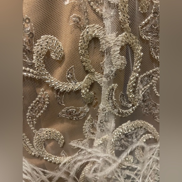 Dresses | Custom Bridal Gown Ostrich Feather Train | Poshmark